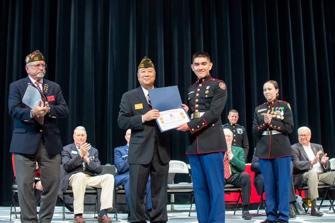 VFW Post 6785 Commander Walt Tanimoto and Past Post Commander Craig ...