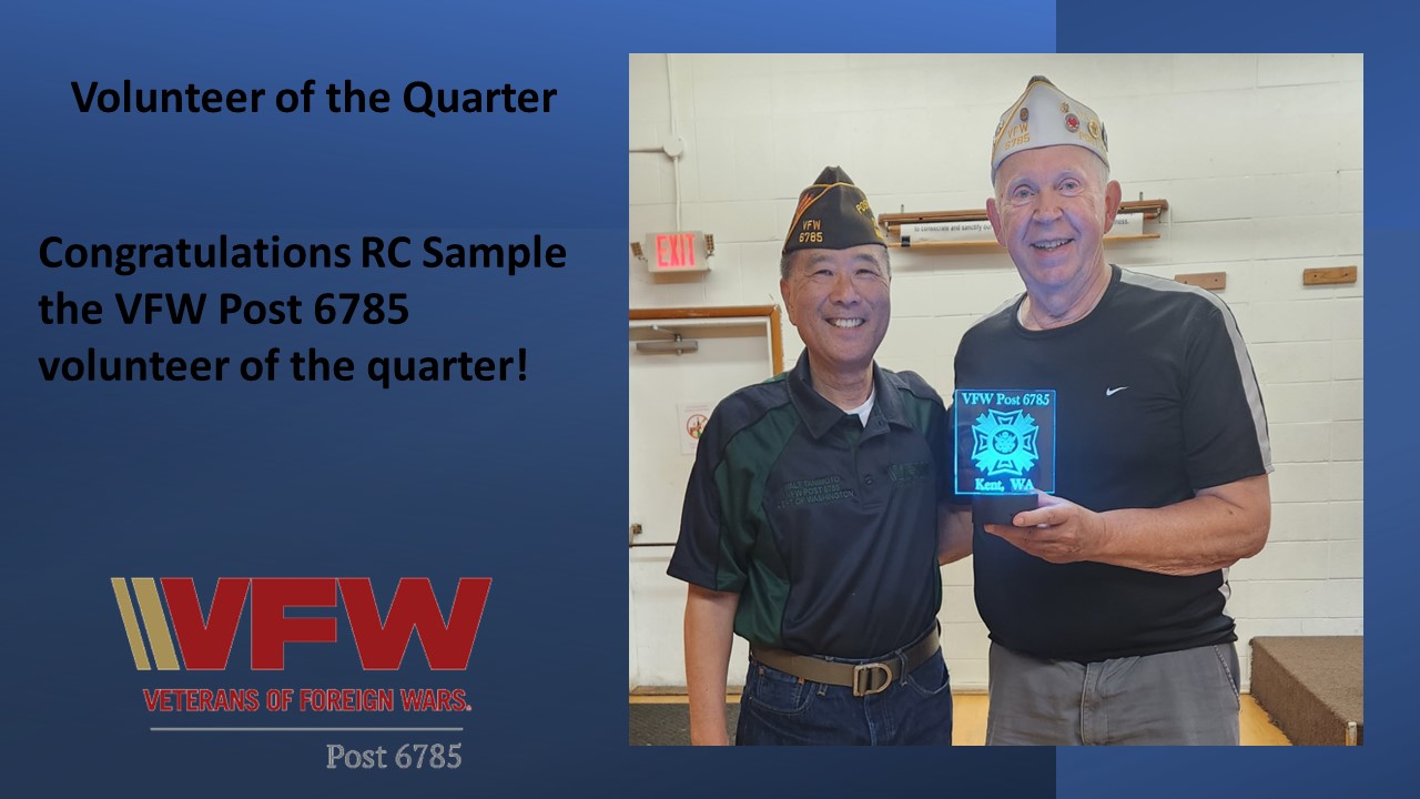 Congratulations RC Sample! | VFW Post 6785